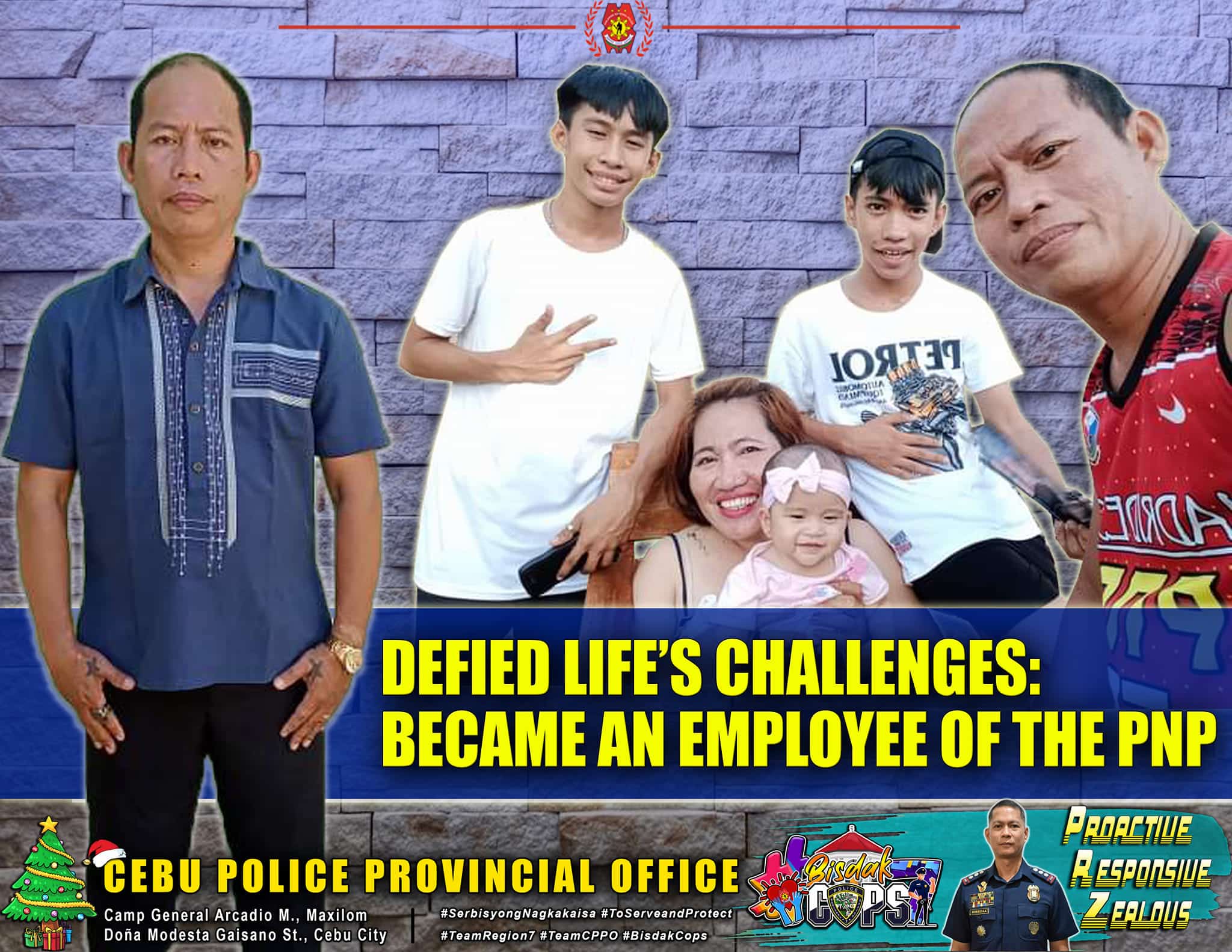 Defied Life’s Challenges: Became an employee of the PNP - Isog Daily